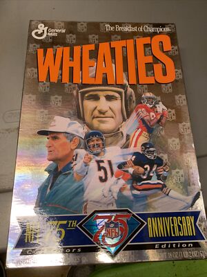 Wheaties NFL Football 75th Anniversary Cereal Box Still Sealed 18oz | eBay