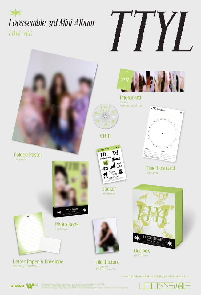 Loossemble 3rd Mini Album TTYL Random Ver CD+P.Book+P.Card+Sticker+F ...