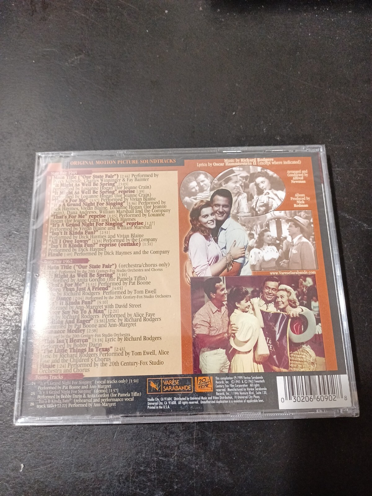 State Fair (1945 & 1962) [Original Soundtrack] by Richard Rodgers (CD ...