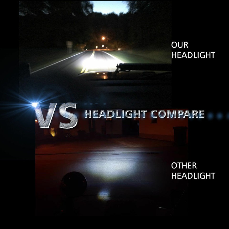 7" Motorcycle LED Headlight For Yamaha V-Star XVS 650 950 1100 Classic ...
