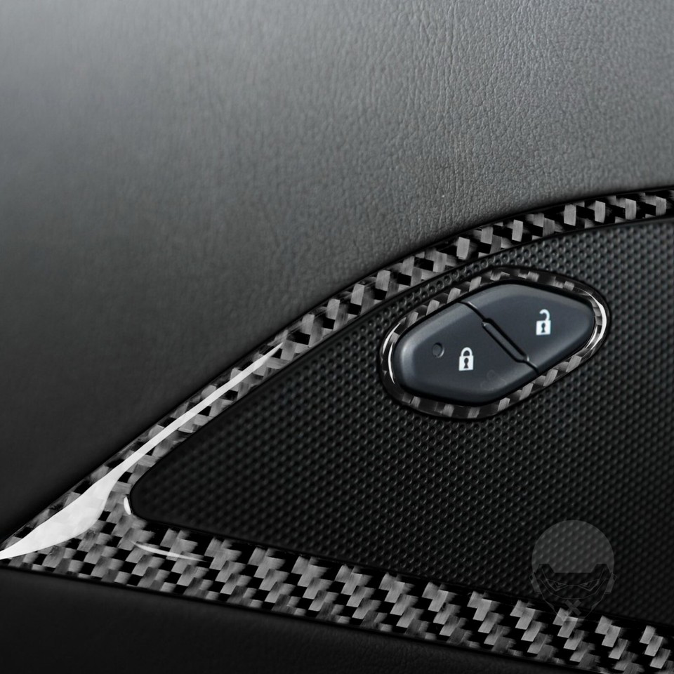 46Pc For Corvette C7 2014-19 Real Carbon Fiber Kit Full Interior Dash ...