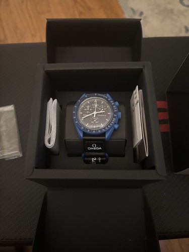 Swatch Mission To Neptune - Bioceramic Speedmaster Moonswatch | eBay