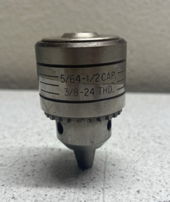 Ridgid Supreme Chicago Drill Chuck 5A 1/2 Cap. 3/8-24 THD Keyless USA ...