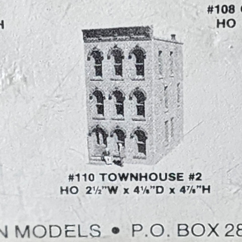 TOWNHOUSE No. 2 Design Preservation Models DPM 110 HO Scale Model ...