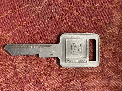 Automotive blank keys GM Chevrolet, Buick, GMC Square Letter J Ignition ...