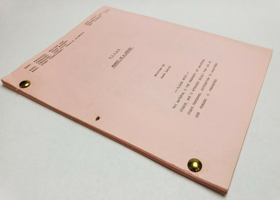 KOJAK / Jack Laird 1974 TV Script Telly Savalas, crime boss "Monkey on ...