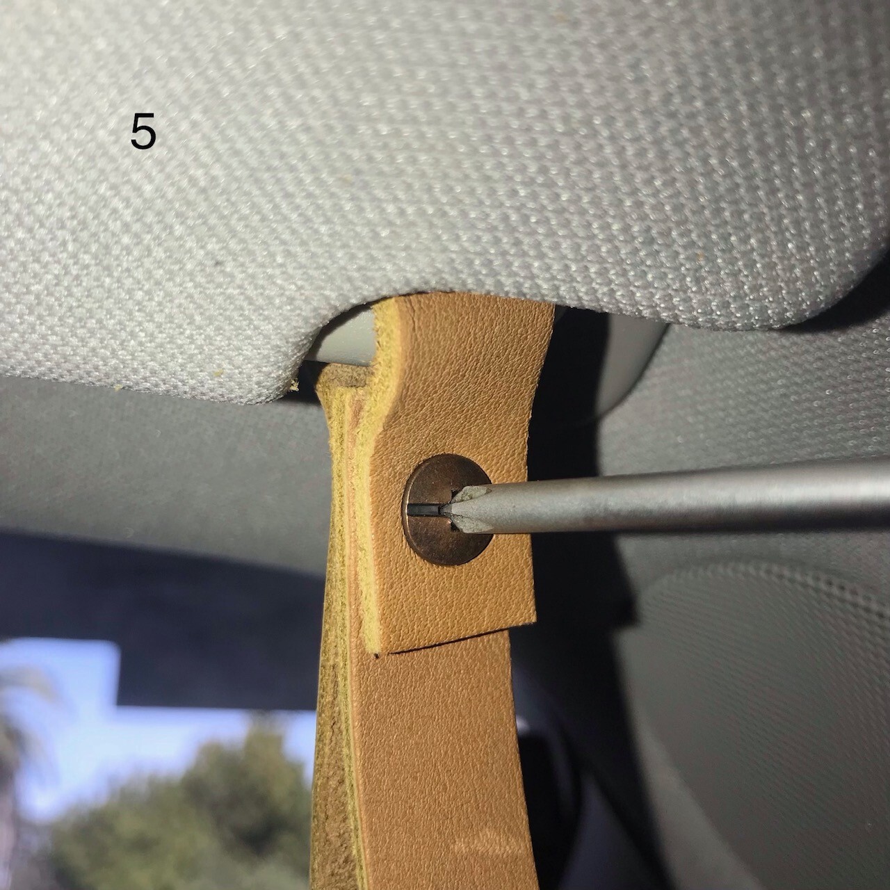 Premium Leather Car Assist Grab Handle - Universal Fit for Easy Entry ...