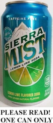 Sierra Mist (ex-TWST) Lemon-Lime USA 2021 NEW FULL 12oz 355ml Can Pepsi ...
