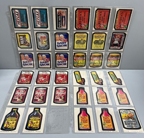 Lot (34) Wacky Packages Wonder Bread Third Series Stickers 14/16 & 10/ ...