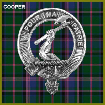 Cooper Scottish Clan Badge, Pewter | eBay