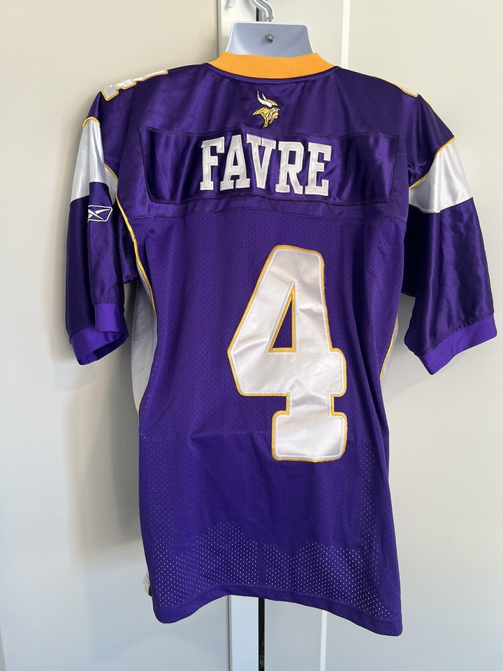 MINNESOTA VIKINGS - BRETT FAVRE #4 STITCHED JERSEY - NFL ON FIELD ...