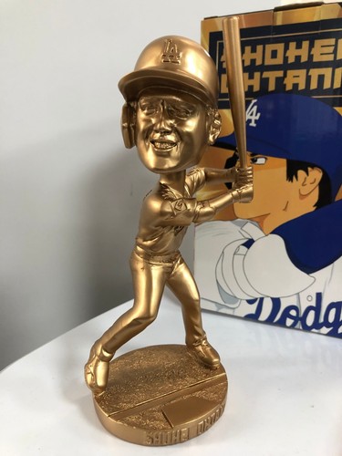 Gold Shohei Ohtani Bobblehead Dodgers Baseball 2024 New With Box | eBay