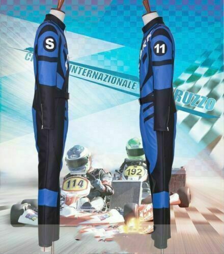 Iron Man Cosplay Tony Stark Costume Men Racing Uniform Suit Blue ...