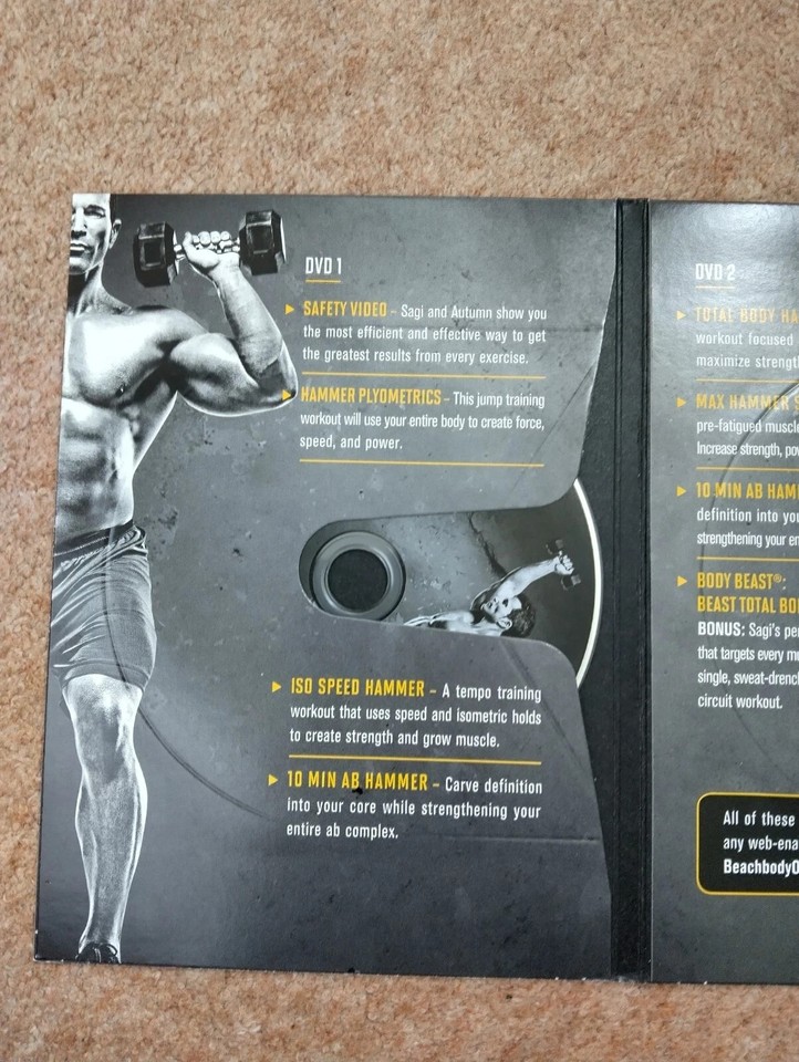 BEACHBODY THE MASTERS HAMMER & CHISEL 6 DVD MEN WOMEN HOME WORKOUT ...