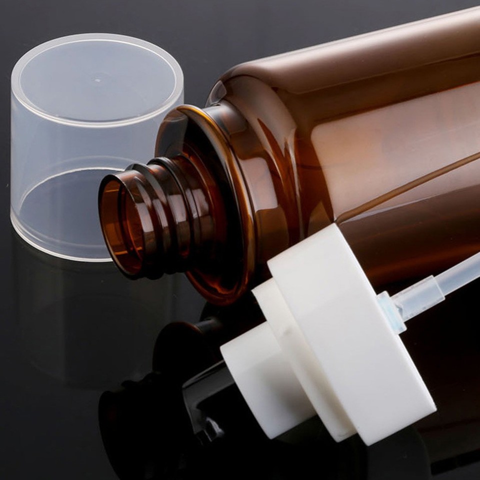 2 Sets Dispensing Travel Bottle Liquid Makeup Container Cream Dispenser ...