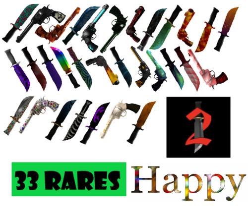 RARE BUNDLE🖤FAST DELIVERY🖤MM2 MURDER MYSTERY 2🖤ROBLOX 33 WEAPONS in ...