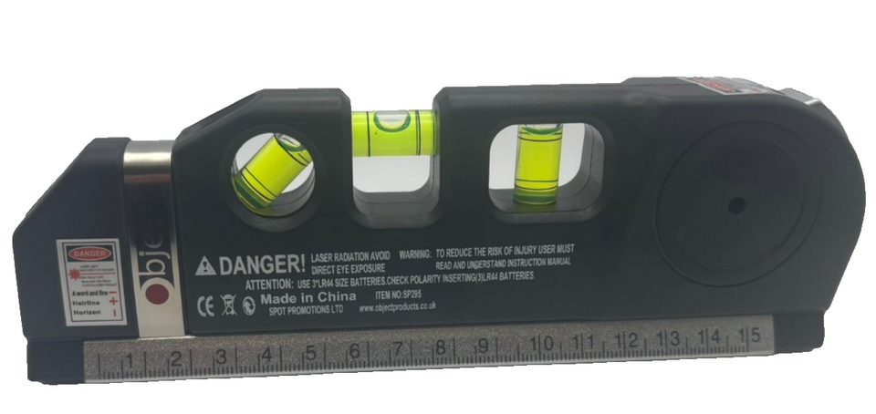 Object Multi Purpose Laser Level Spirit Levels Line Lasers 8 feet ...