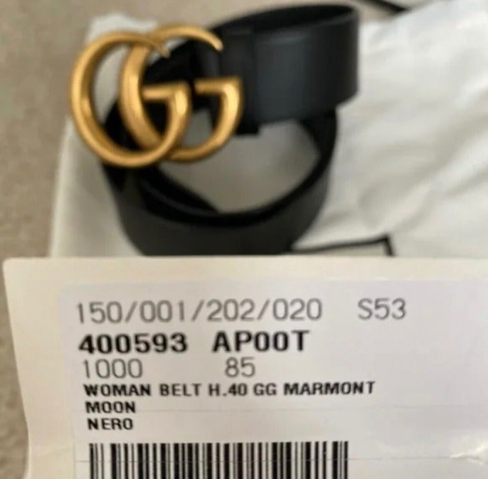 Gucci GG Belt Size40-46 Black | eBay