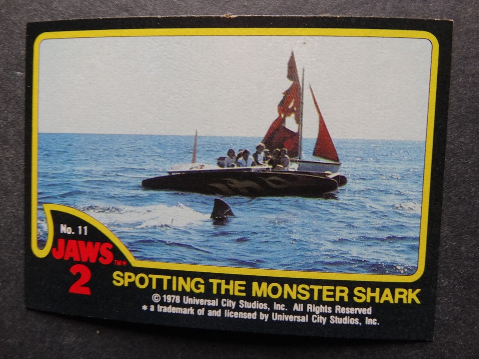 1978 Topps Jaws 2 Shark Movie Trading Card Complete Your Set You U Pick ...