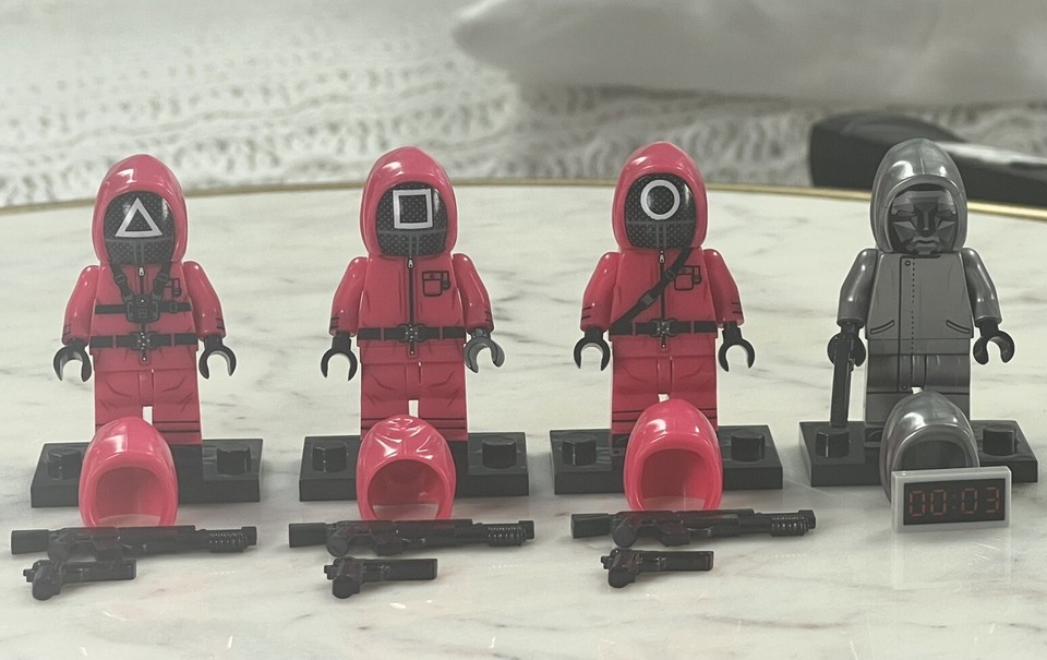 Lego Squid Game Custom Printed Minifigure Lot - Guards And Frontman | eBay