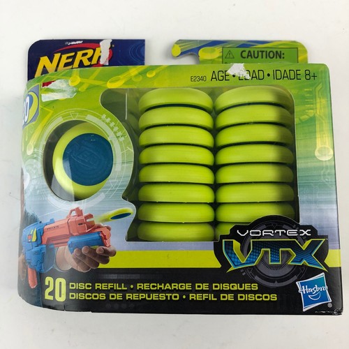 NIB Hasbro Nerf Vortex VTX 20 Disc Refill Recharge Toy - Green HG26 | eBay