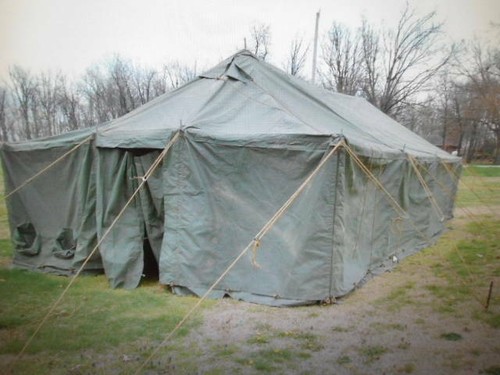 US Military G.P. Medium Tent (16′ x 32′ Vinyl) NEW NSN: 8340-00-482 ...