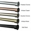 28mm Recess Curtain Pole Complete Metal Eyelet Wall Bracket Brushed ...