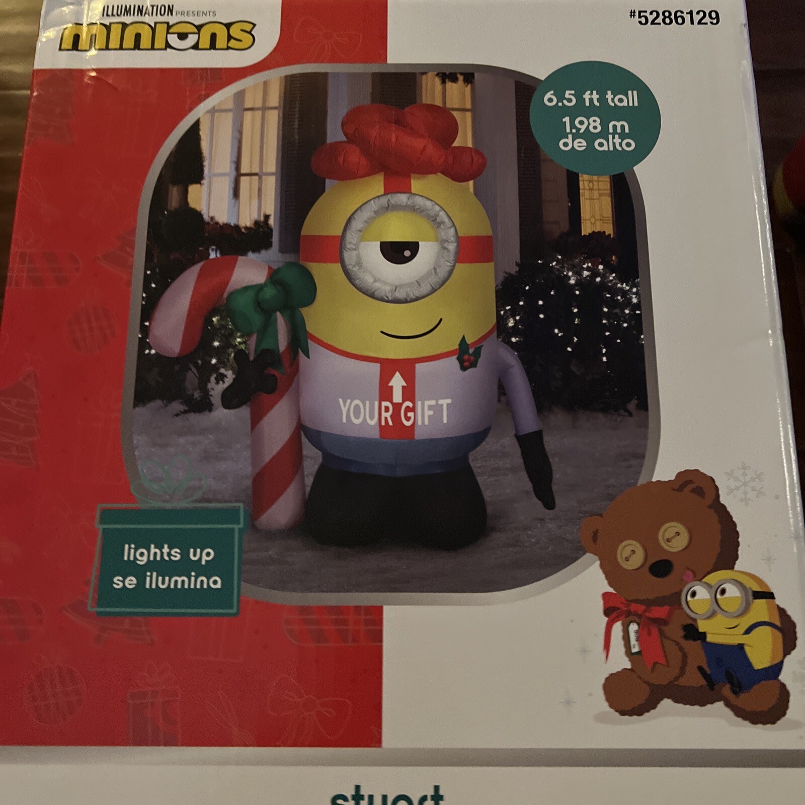 NEW 2023 Gemmy Christmas Minion Airblown Light-up Inflatable~6.5 Ft ...