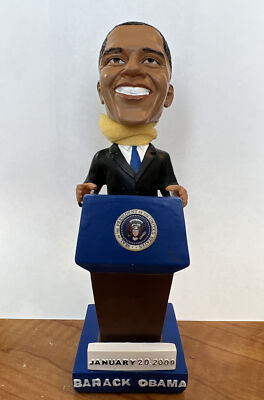 Barack Obama US President Collectible Podium 01/20/09 Bobblehead | eBay