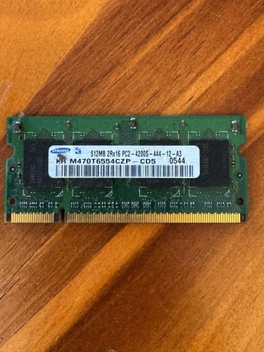Samsung 512MB 2Rx16 PC2-4200S-444-12-A3 533MHz SODIMM DDR2 RAM ...