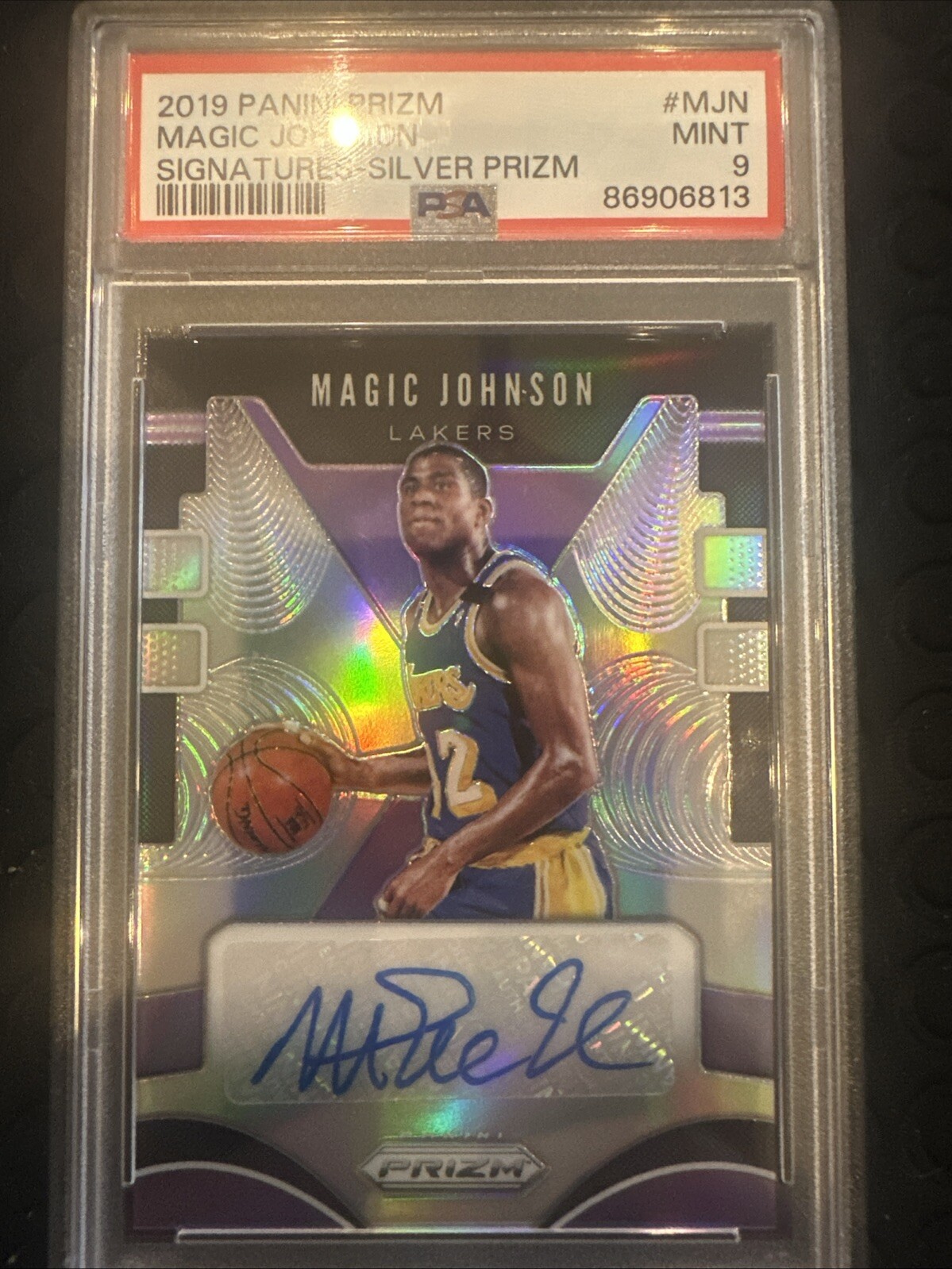 2019-20 Panini Prizm Signatures Silver Prizm #SG - MJN Magic Johnson ...