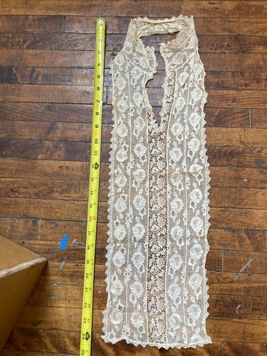 Antique lace modesty panel-handmade-Victorian or Edwardian-late 19th c ...