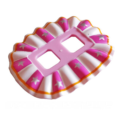 LEGO Minifigure PINK Skirt Ruffled Ballerina Tutu White and Dark Pink ...