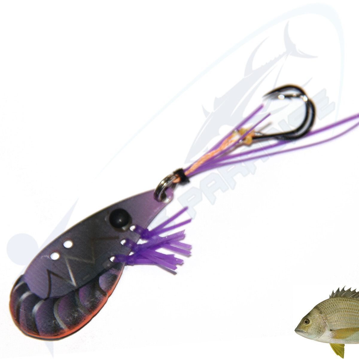 Purple Prawn Blades Vibes Vibe Bream Fishing Lure PB 38 Blade Bass ...