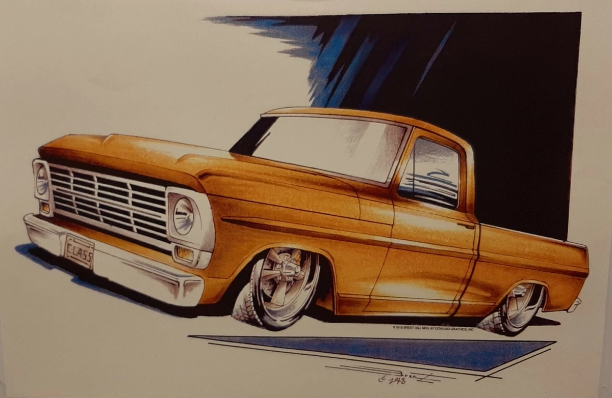 Muscle Truck Drawings