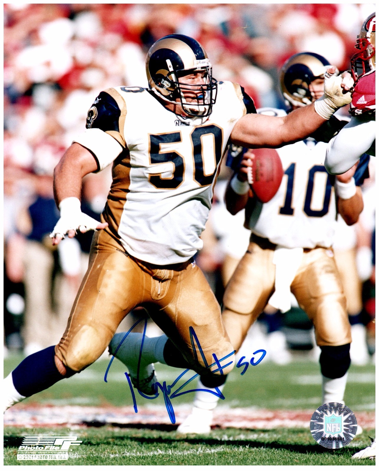 St. Louis Rams RYAN TUCKER Signed Autographed 8x10 "Greatest Show on ...