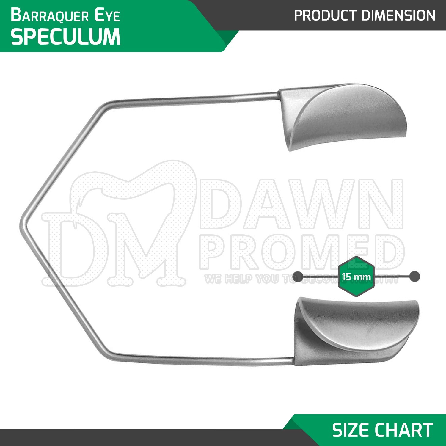 Barraquer Eye Speculum 15mm Large Solid Blades Ophthalmic ENT Inst German Grade | eBay