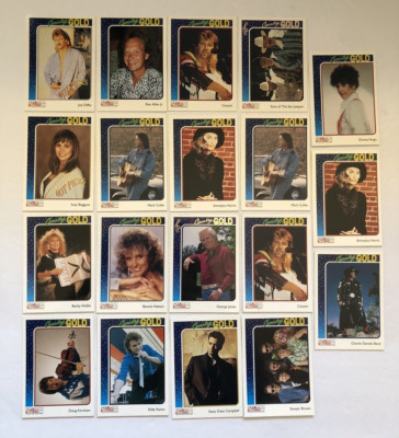 1992 Sterling CMA Card Country Gold Lot Of 19 Canyon George Jones Joe ...
