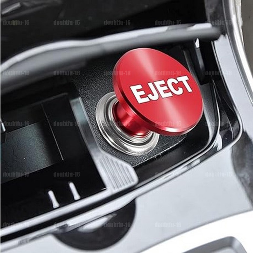 1x 12V EJECT Push Button Cigarette Lighter Button Red Car Interior ...