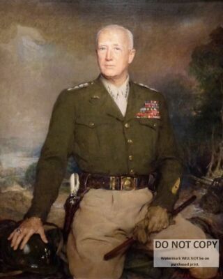 Portrait Of General George S. Patton In War Suit 8x10 Picture Celebrity ...