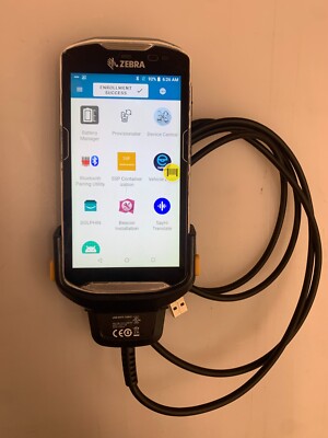 Zebra TC56 Handheld Barcode Terminal with charger data terminal ...