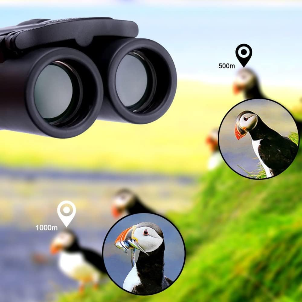 500x25 Portable HD Zoom Powerful Binoculars Day Low Night Optics ...