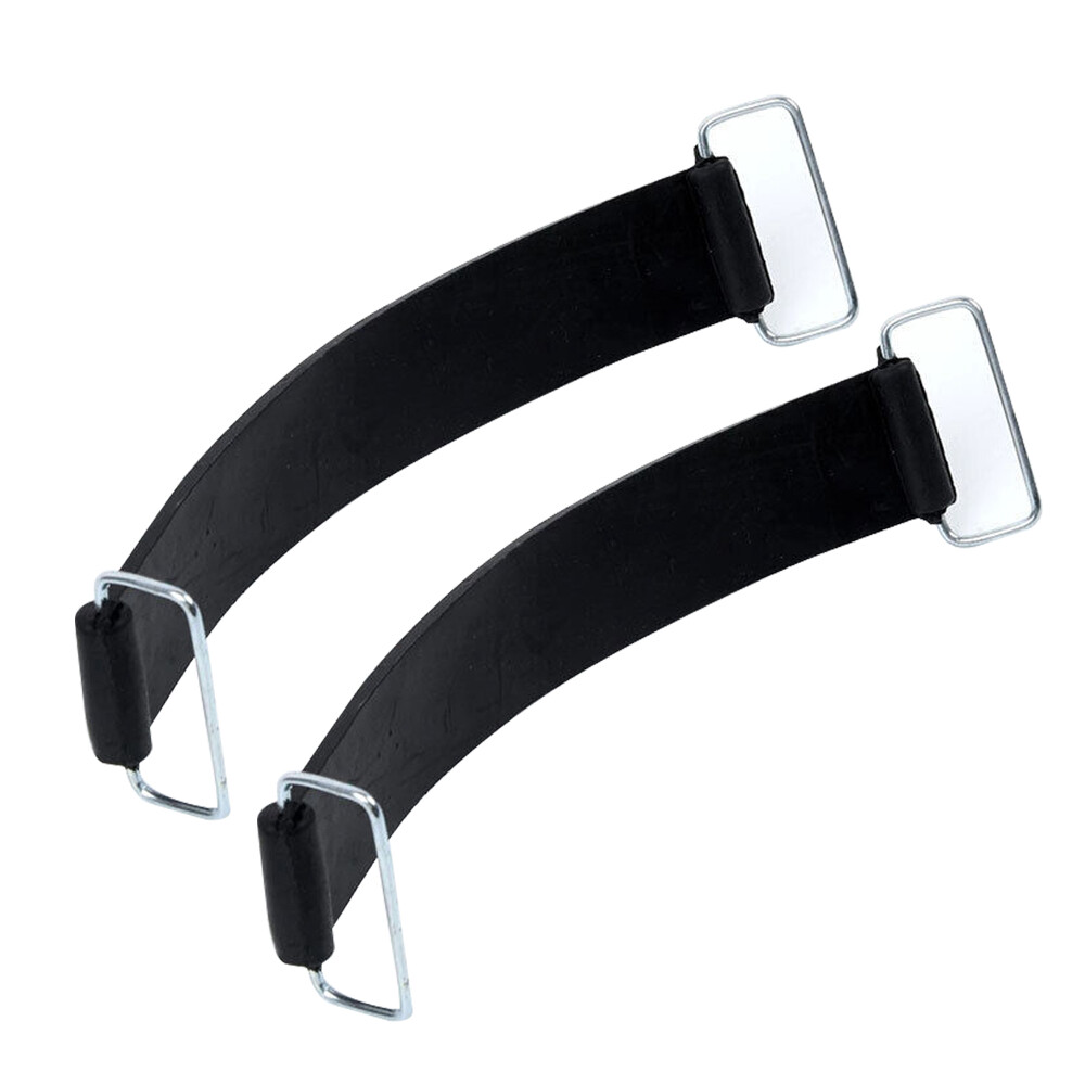 2Pcs Universal Motorcycle Rubber Battery Strap Holder Belt Fixing ...