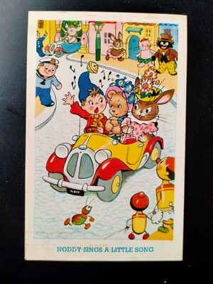 Vintage J. Salmon Ltd Noddy Postcard "Noddy Sings A Little Song" | eBay UK