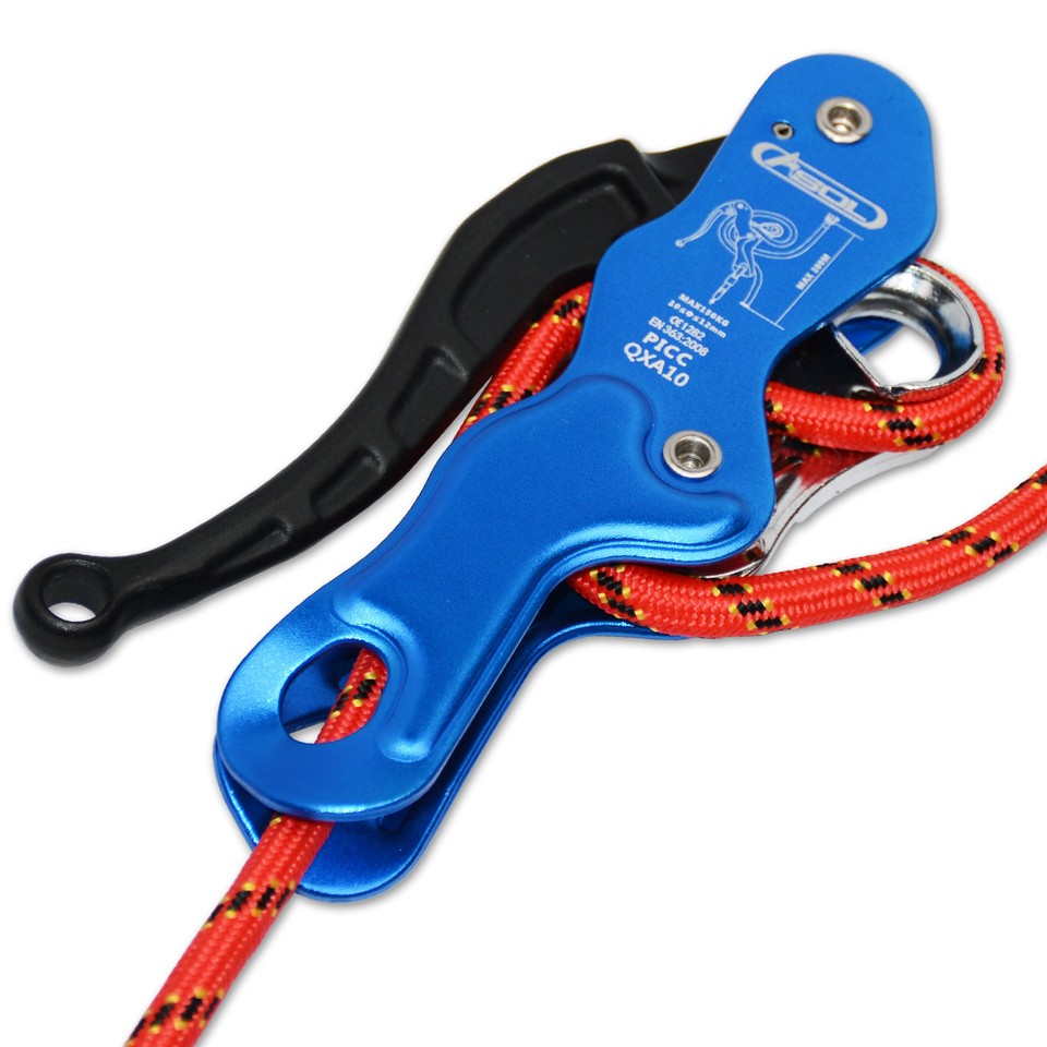 Rock Climbing Self Braking Stop Descender Rescue Arborist Rappelling ...