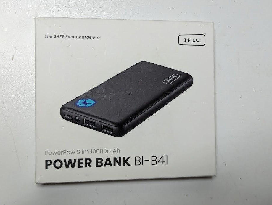 INIU Portable Charger BI-B41, 10000mAh 5V/3A Power Bank, USB C in & out ...