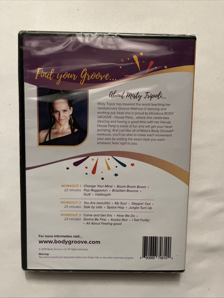 Body Groove House Party with Misty Tripoli (DVD, 2019) Workout DVD NEW ...