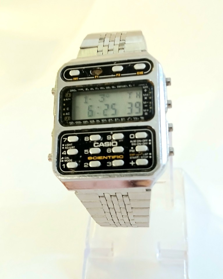 #077,Men's Vintage Casio CFX-200 Scientific Calculator Watch NEW ...