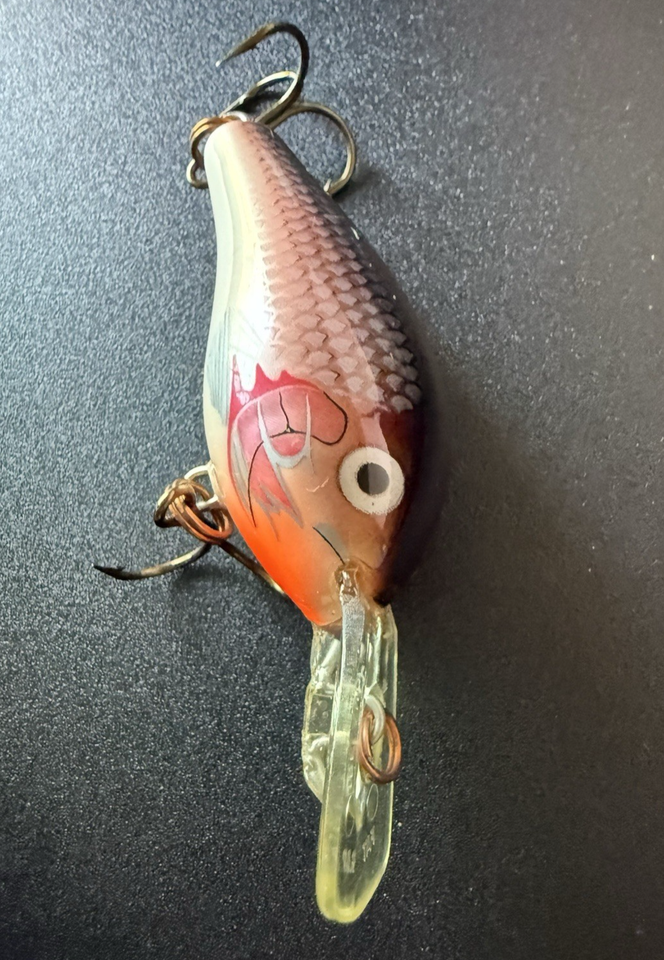 Vintage Rapala Fat Rap Perch • Ireland Made • Balsa Crankbait Lure | eBay