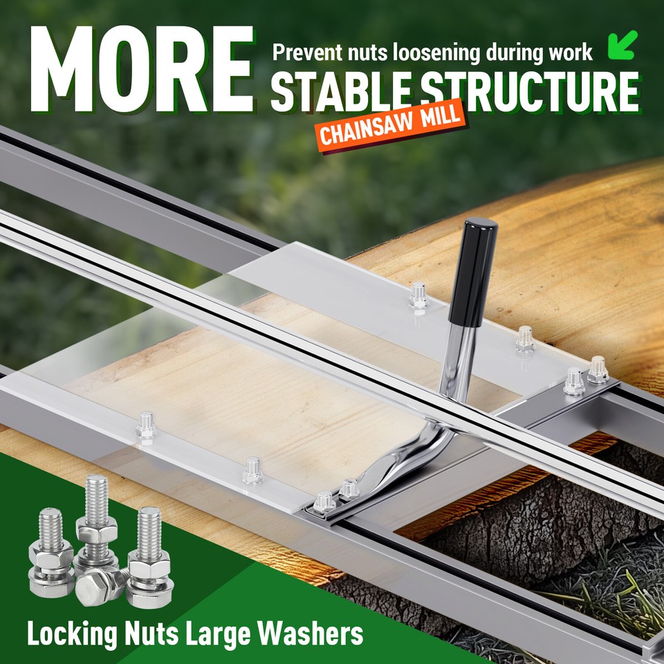 Portable Chainsaw mill 48" Inch Planking Milling Bar Size 14" to 48" | eBay